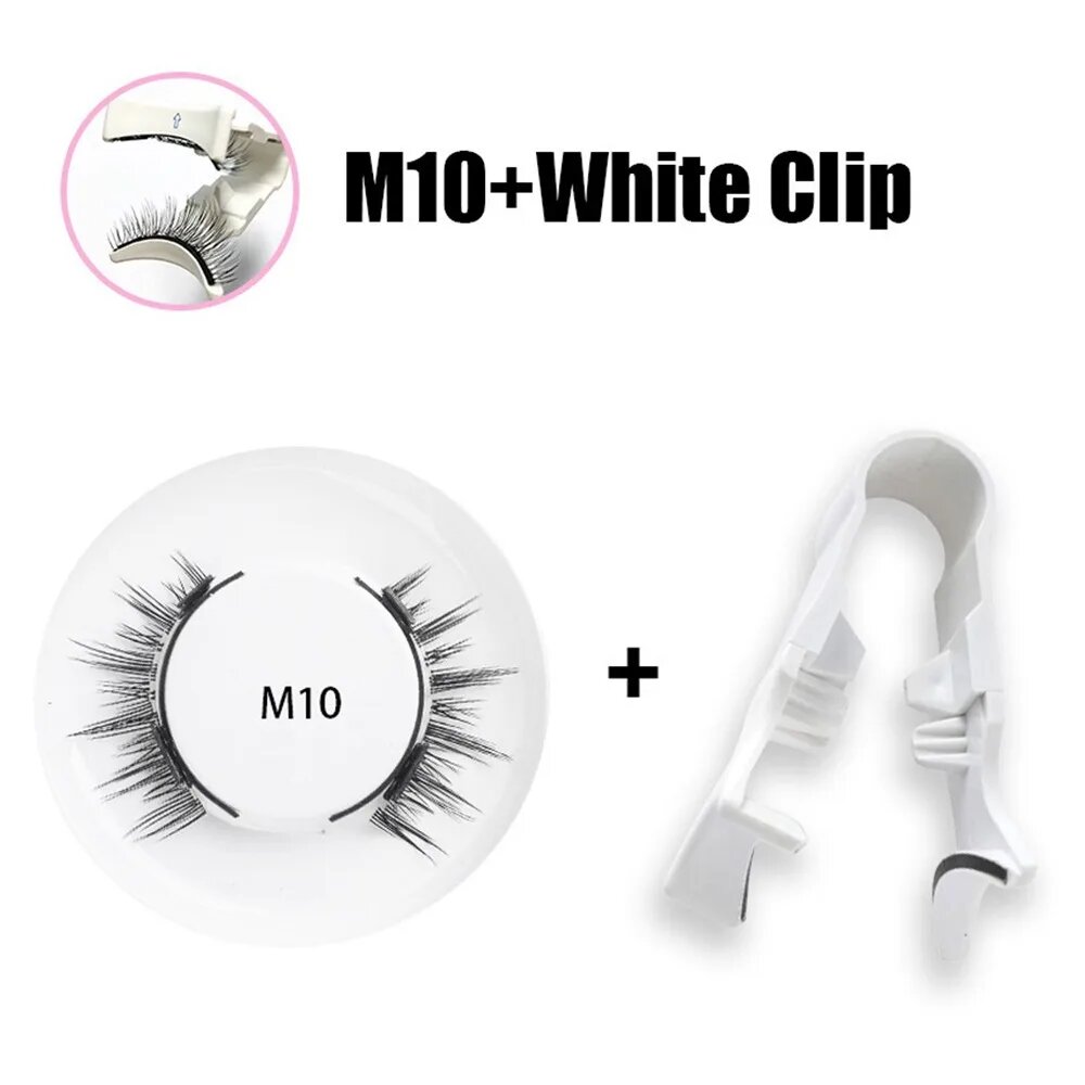 Магнитные ресницы M10 + белый клип