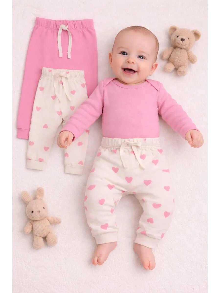 Ползунки для малышей, комплект из 2 шт.