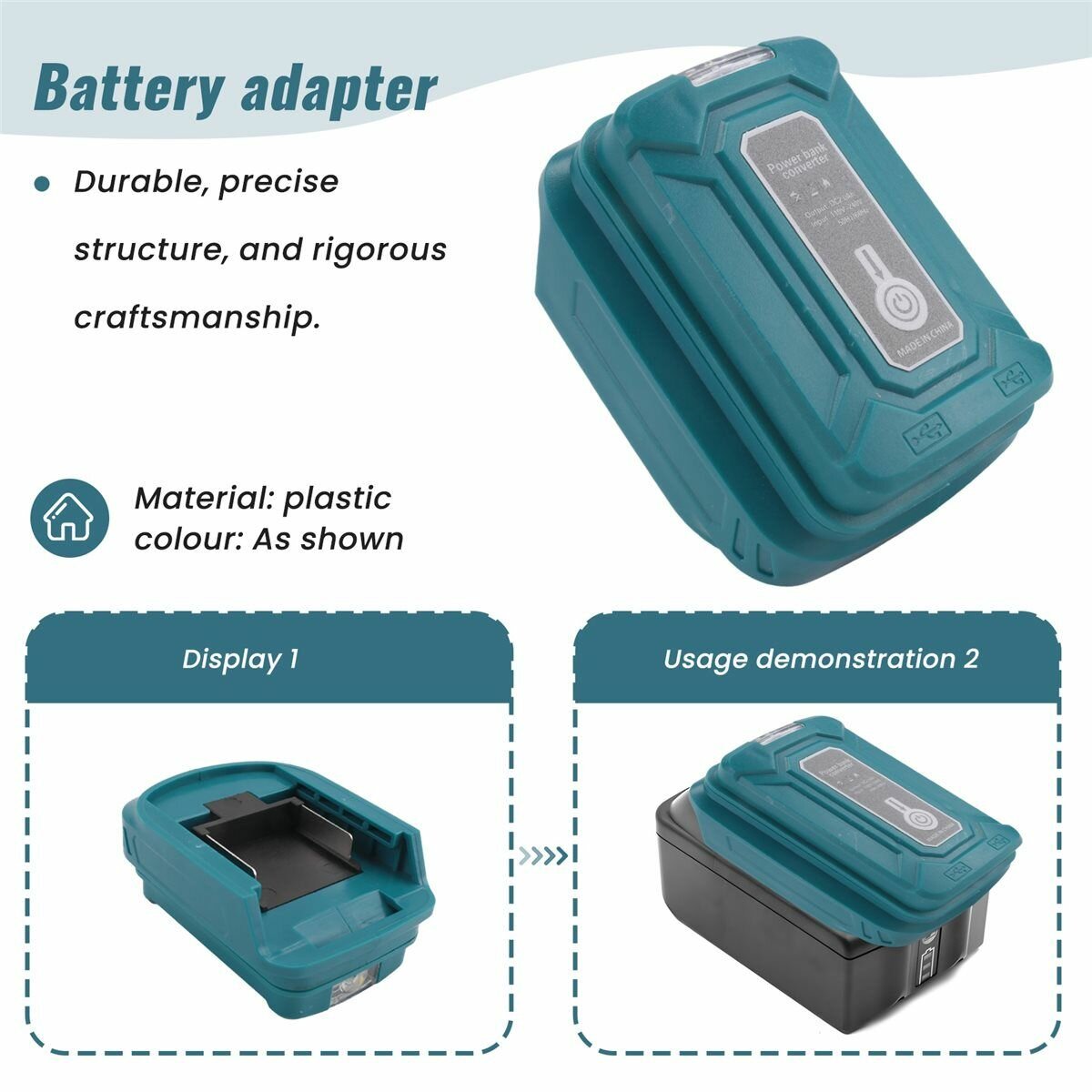 Для аккумулятора Makita 18 В с USB-адаптером для быстрой зарядки