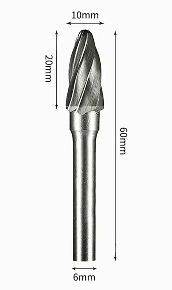 Ротационный напильник 6 мм, 10mm Coarse