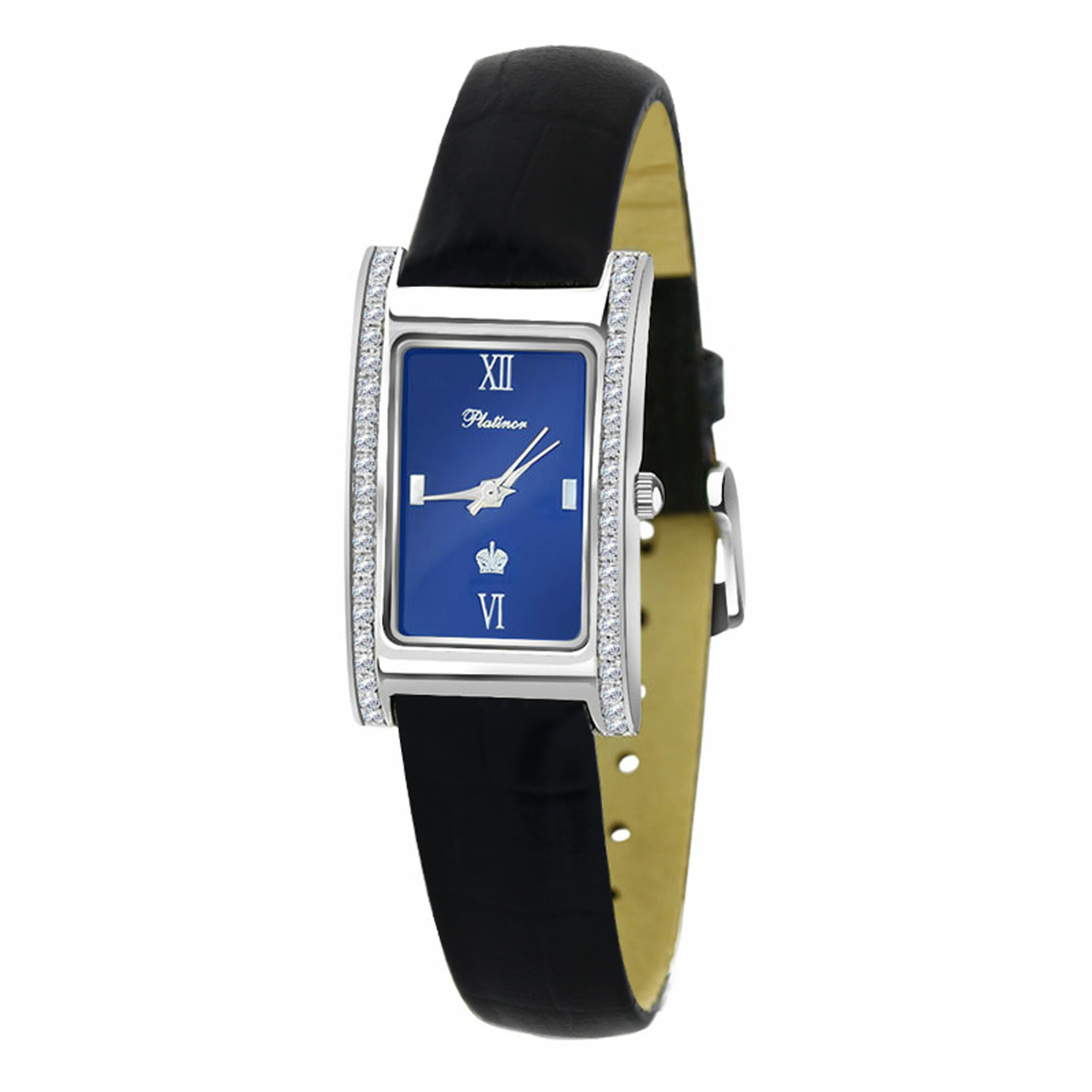 Наручные часы, серебро, фианит