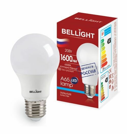 Лампа светодиодная Bellight LED 20 Вт, Е27, 220В, 6500К, 1600 Лм