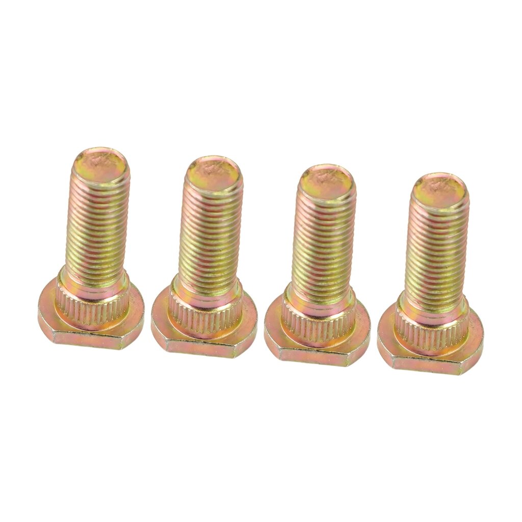 4шт Золотая антикоррозийная гайка с колесным наконечником M10, Шлицы, Приводная гайка с наконечником для 4-колесных мотоциклов, пляжных автомобилей и грунтовых транспортных средств