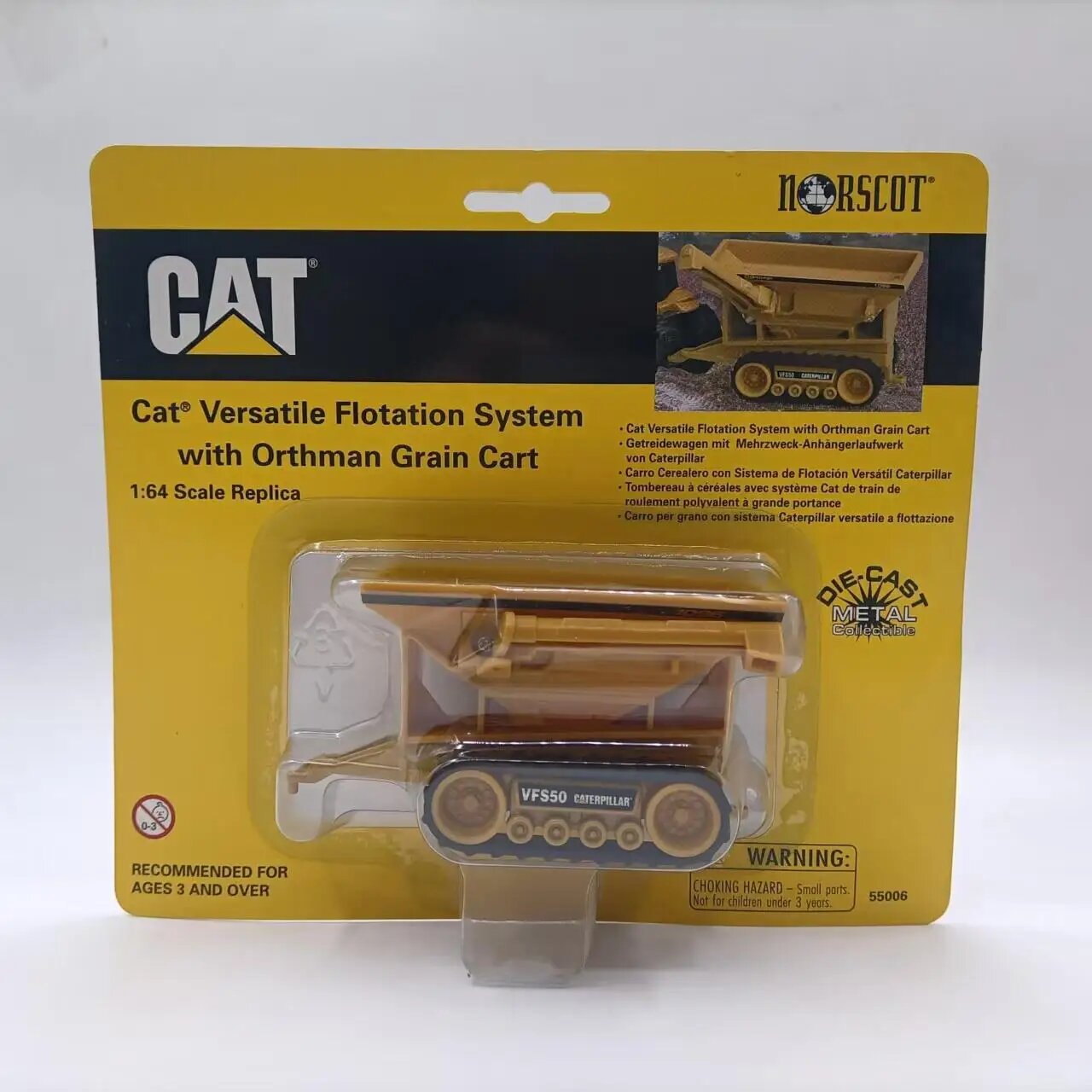 CAT Versatile Floatation System с прицепом Orthman 1:64