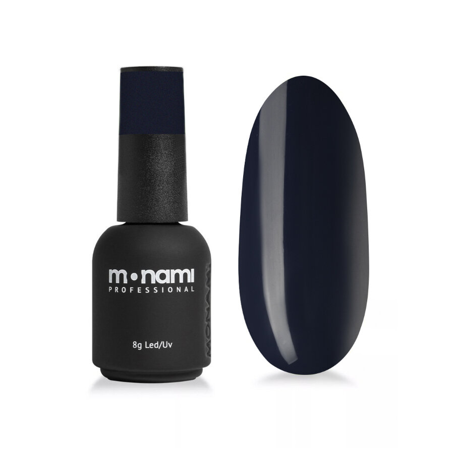 Гель-лак Monami "Pantone №4", синий, без эффектов, самовыравнивающийся, для UV/LED лампы
