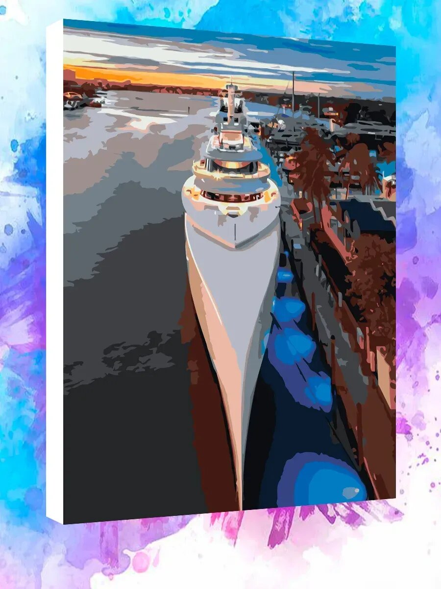 Картина по номерам Яхта Море