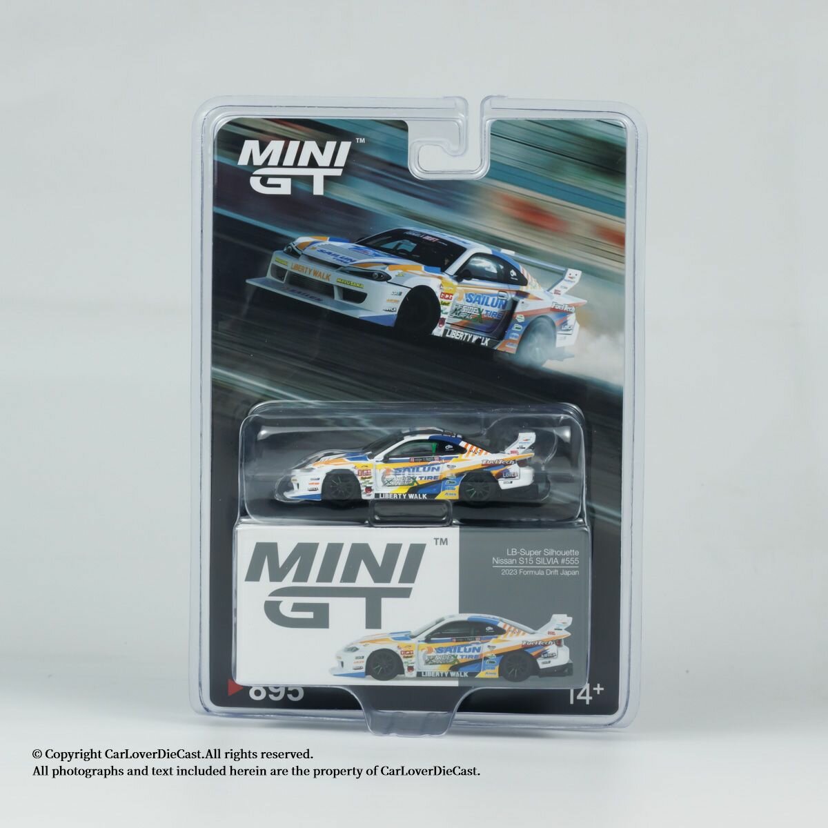 TSM-MINIGT Модель машины 1:64 литая модель игрушки(MINIGT895-Ниссан S15)