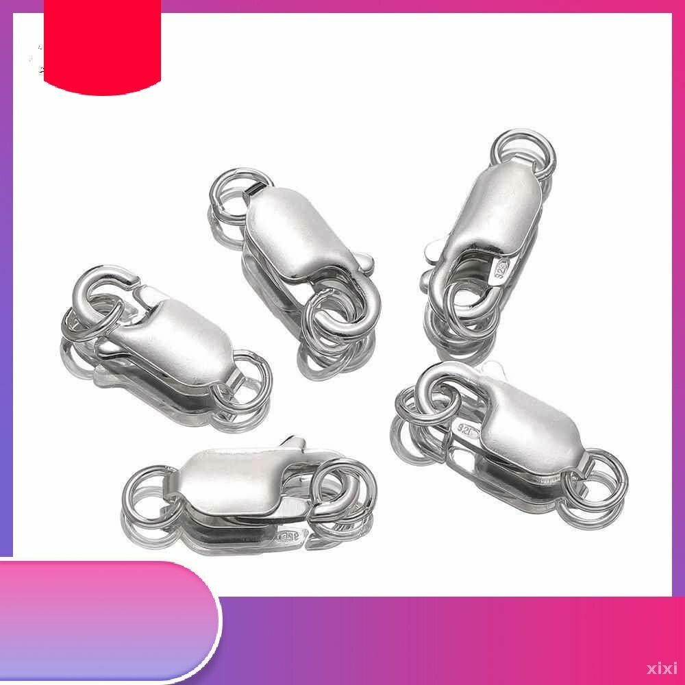 Эксклюзивные замки карабины 925 серебро 10х3.8 мм 2 шт