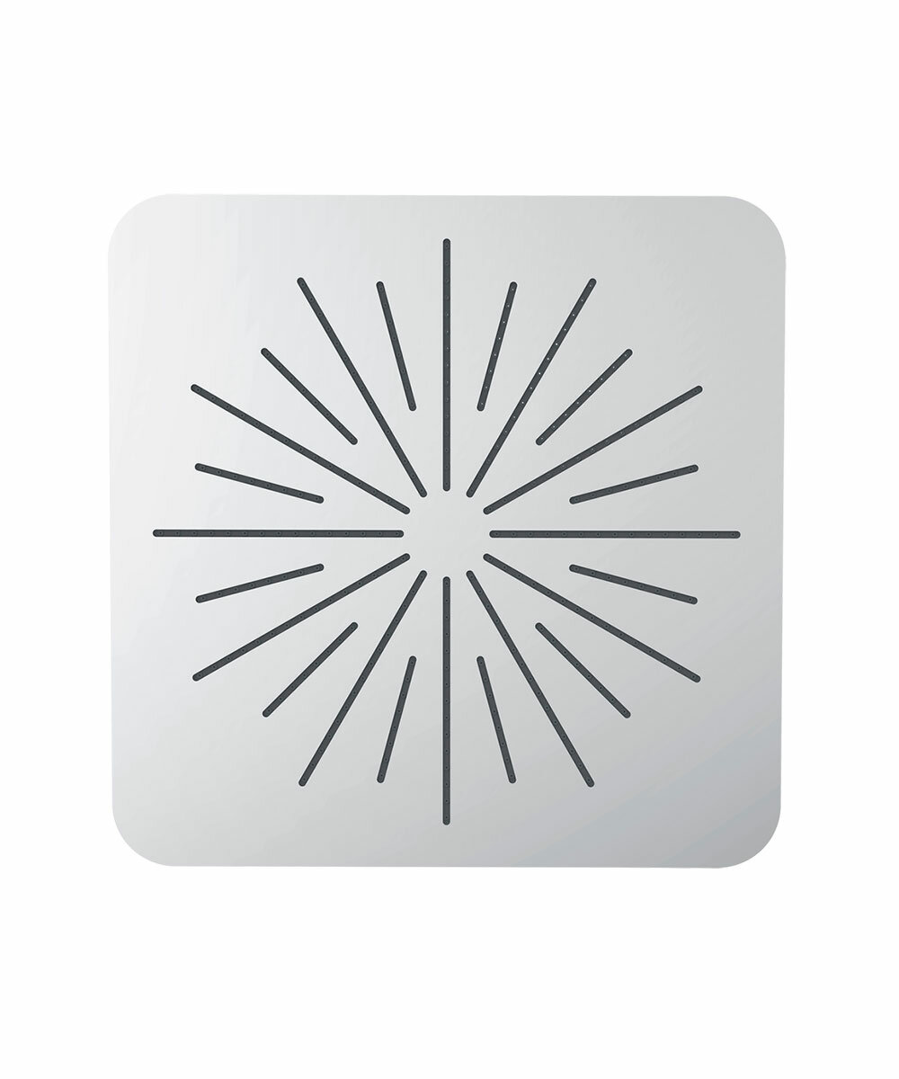 Тропическая лейка для душа квадратная 32см от бренда Ganzer GZ28430 хром