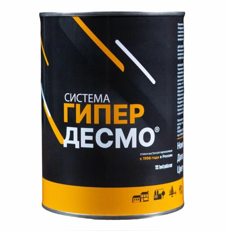 Мастика гидроизоляционная полиуретановая 1 кг белая Гипердесмо