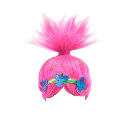 Розовый костюм Poppy для девочки, парик Wig B