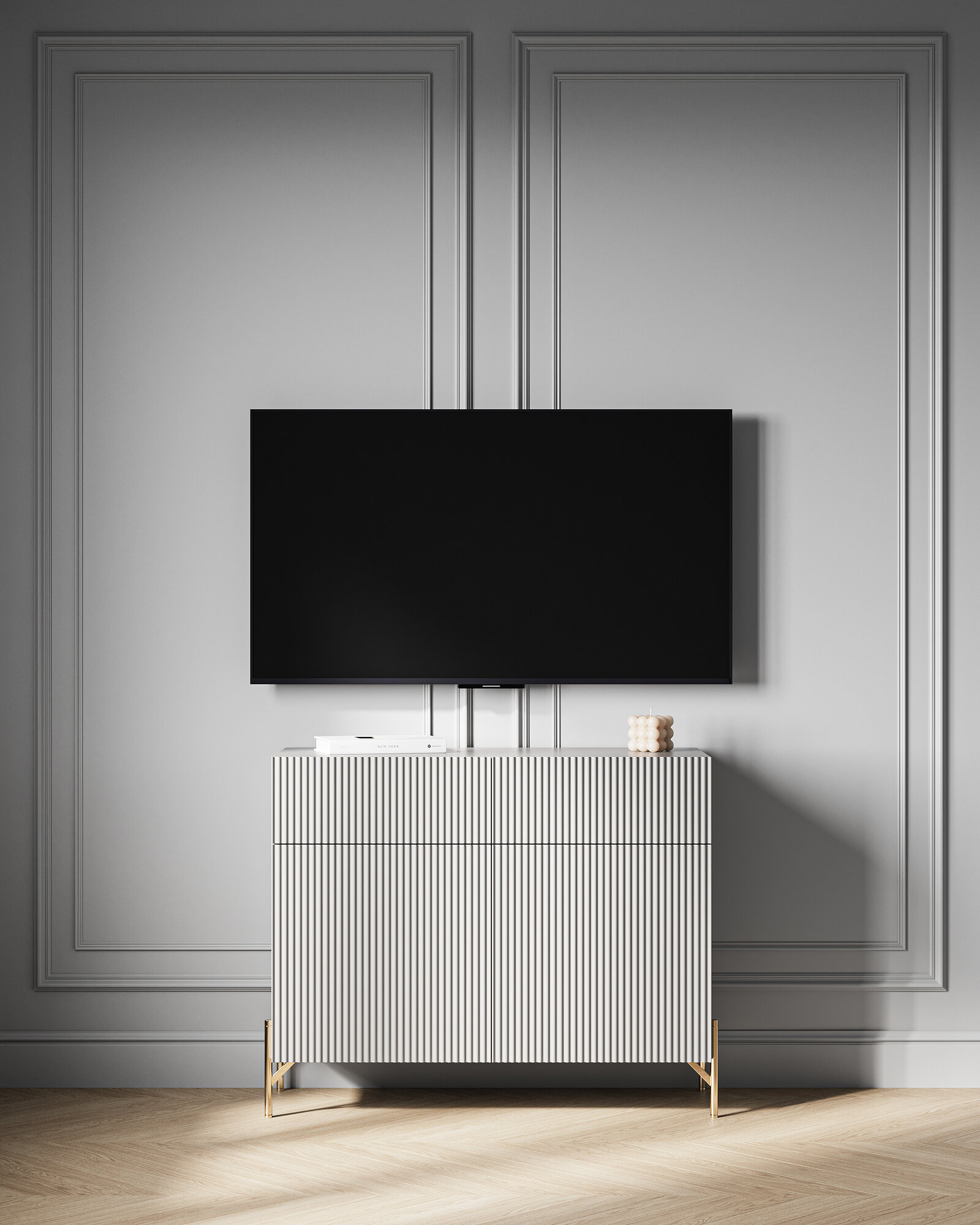 Комод Моника с ящиками для одежды и хранения вещей, современный стиль, МДФ фасады