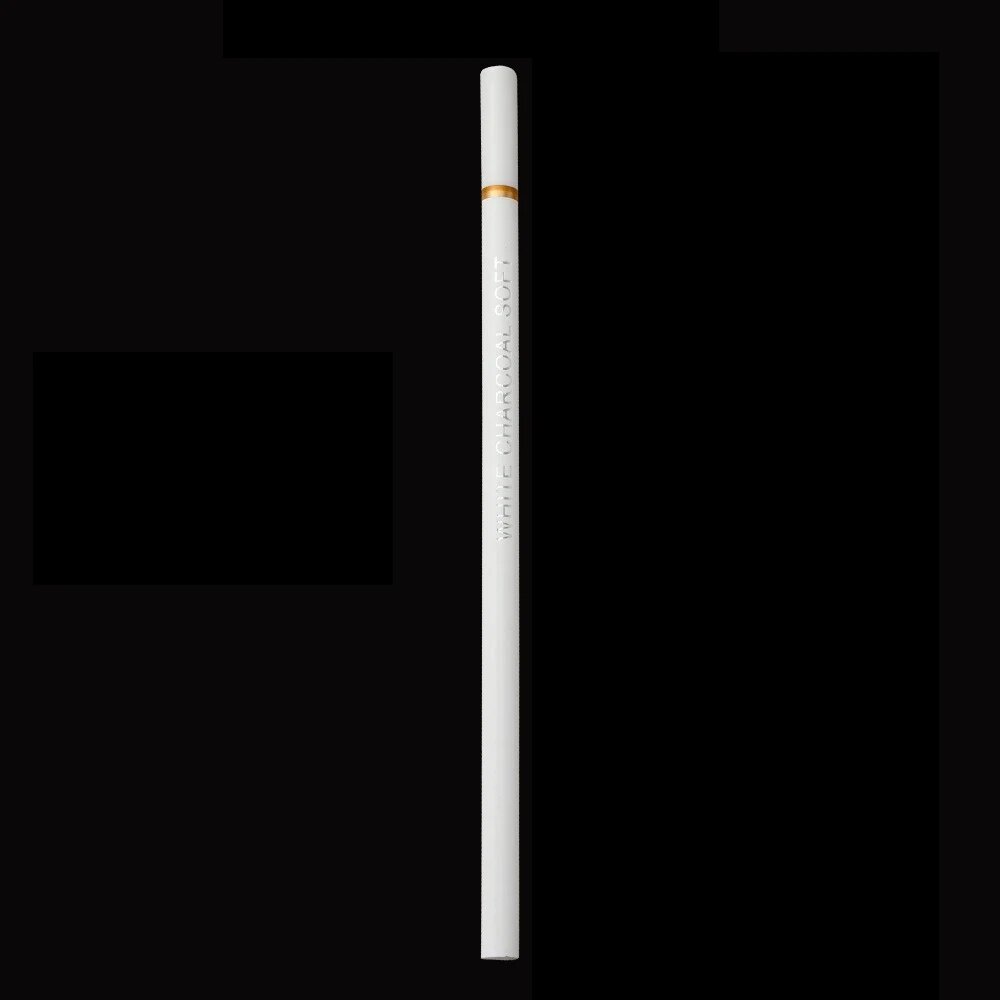 Белые угольные карандаши Hopk 2B Белый, 1Pcs