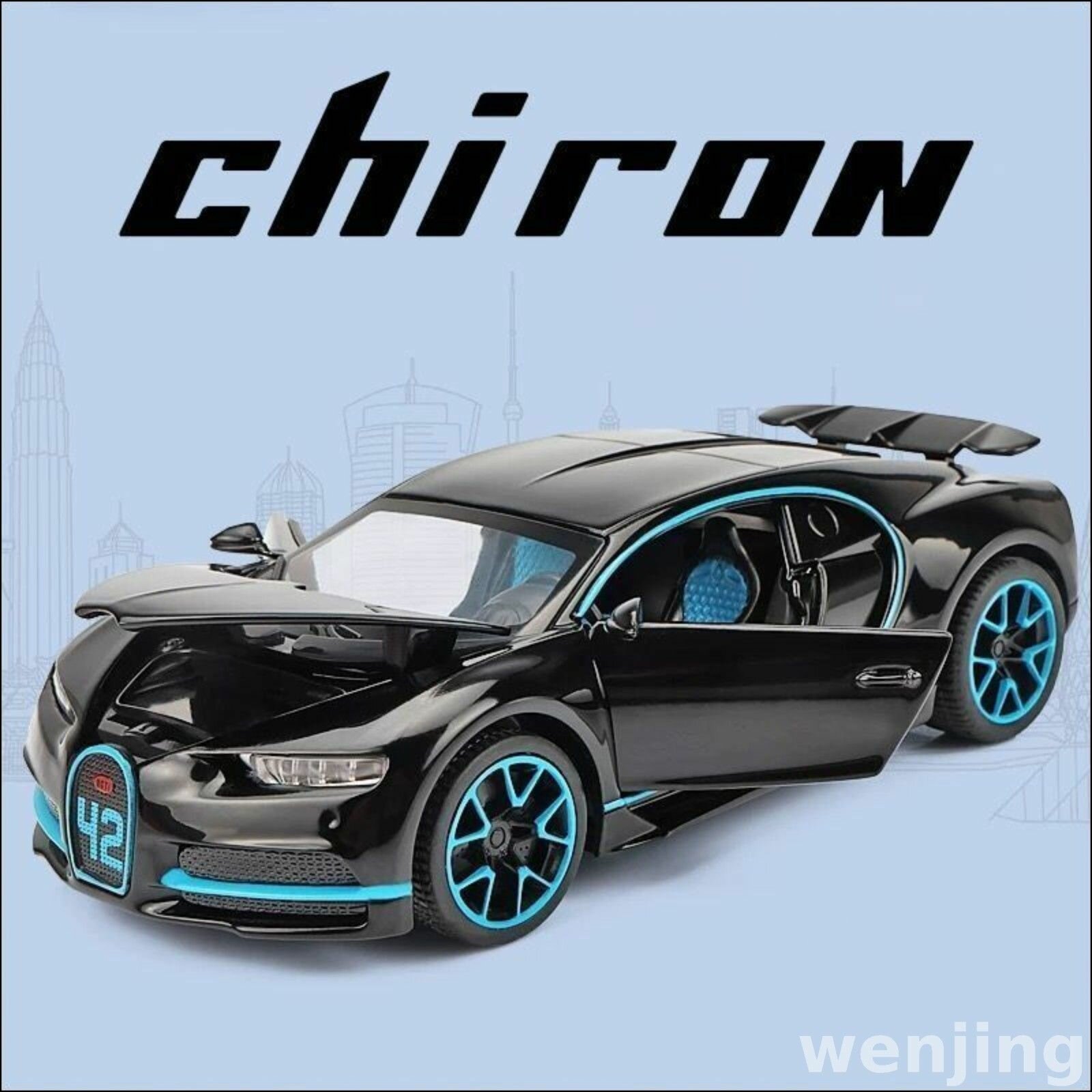 Эксклюзивная модель Bugatti Chiron в масштабе 1:32, выполненная из металла