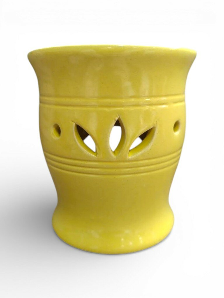 Аромалампа греческая N315-57-Y жёлтая (керамика, 9 см.), 1 шт.
