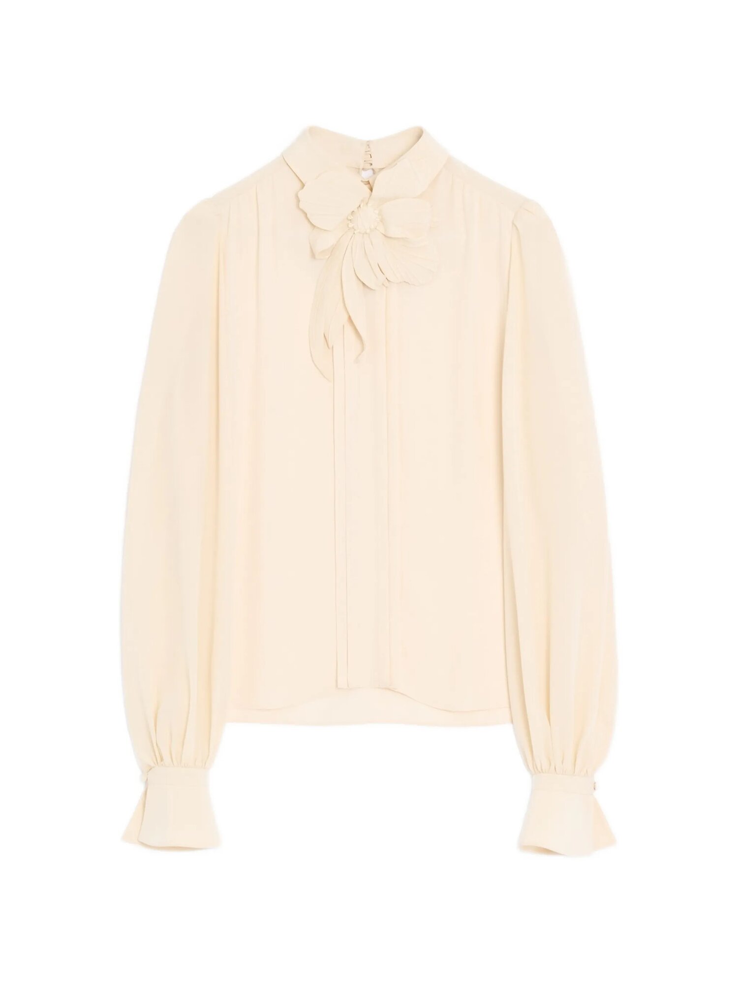 Топ Embroidered crepe de chine top