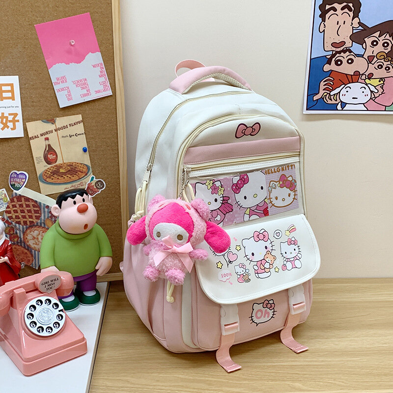 Рюкзак Sanrio "Розовый котенок Hello Kitty", для школьников, большой емкости