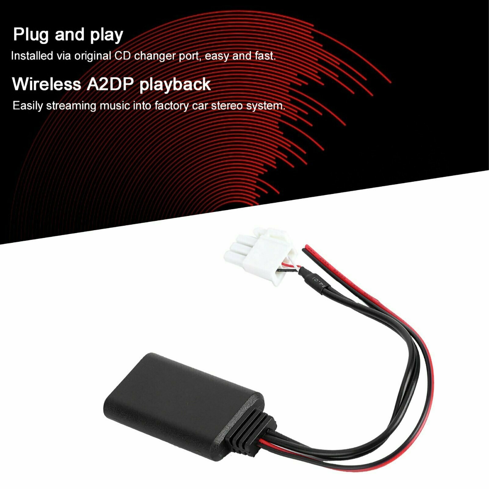 3-контактный адаптер AUX Bluetooth для беспроводного аудиокабеля, стерео музыка, подходит для GL1800 Goldwing