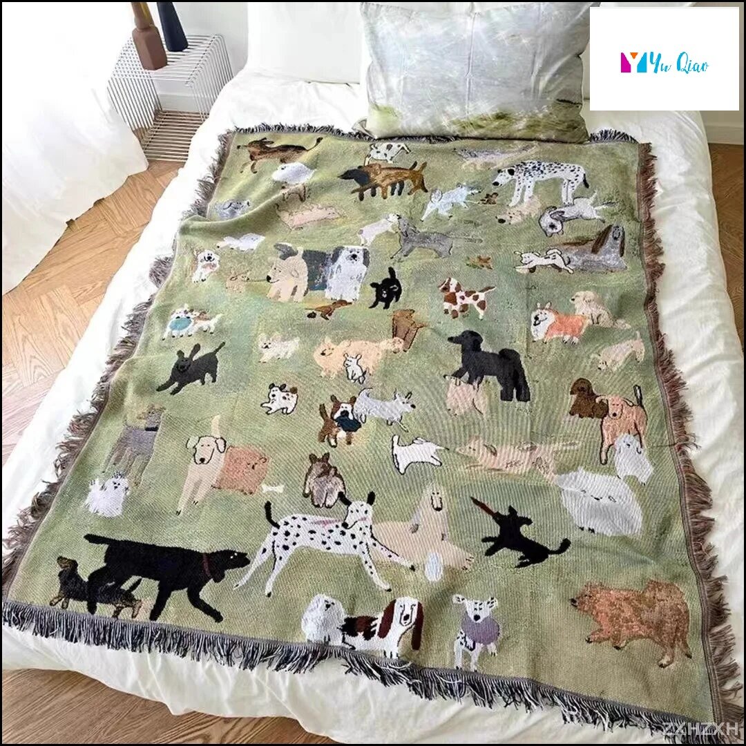 Эксклюзивное пледодеяло 160x220 см в стиле аниме, корейское, полиэстер/хлопок