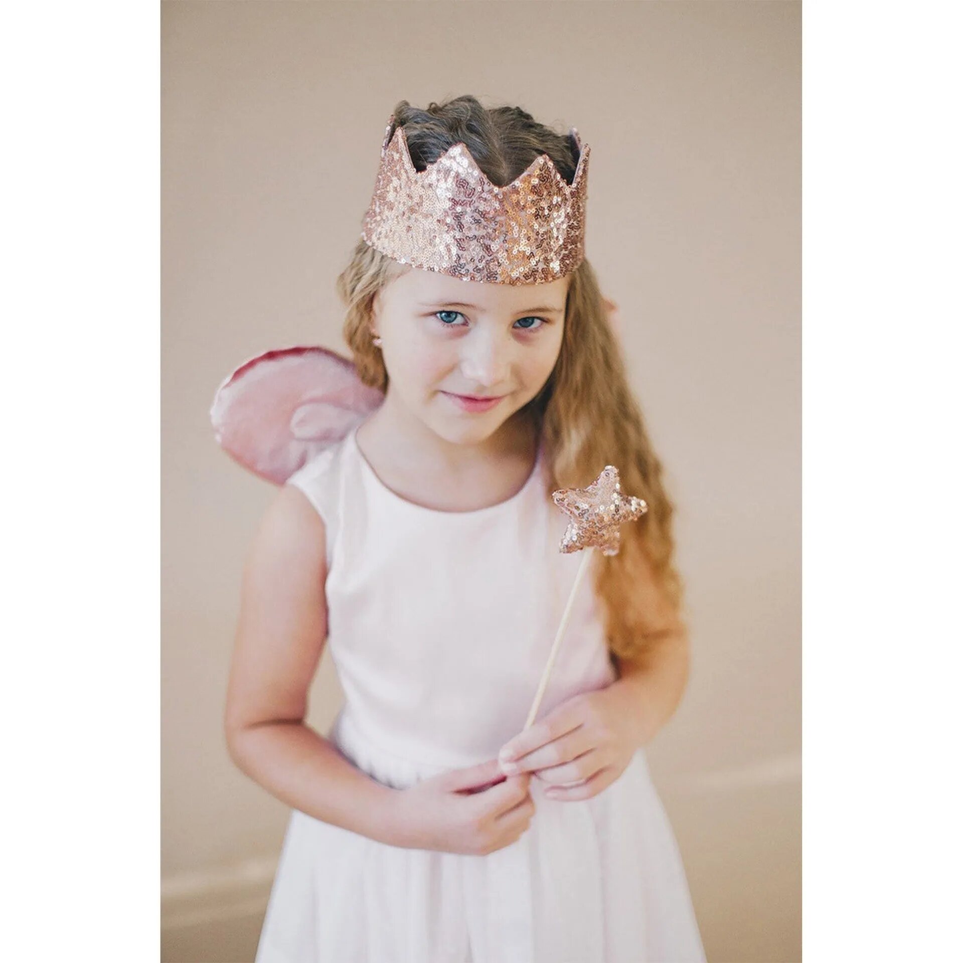 Ангельские крылья и корона для детей L 45X30CM, Light Powder Set