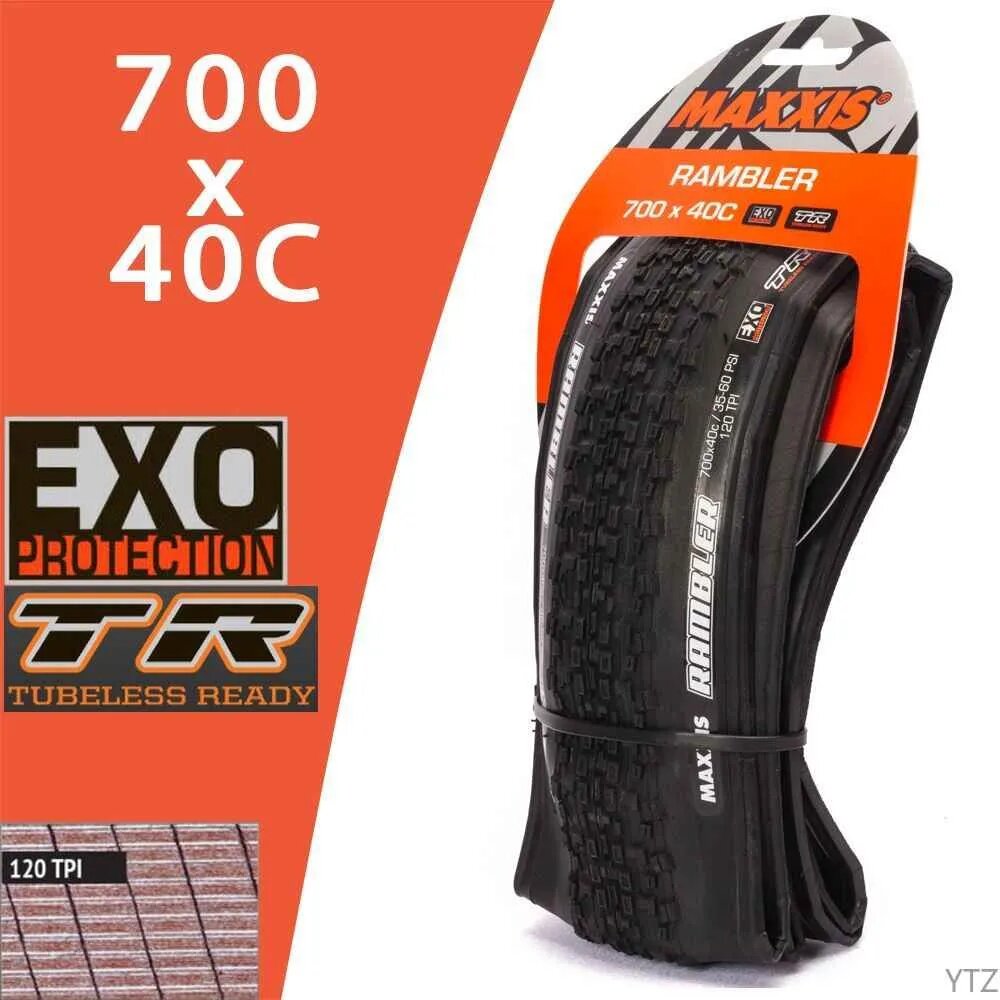 Покрышка Maxxis Rambler 700x40C EXO TR Бескамерная складная велопокрышка