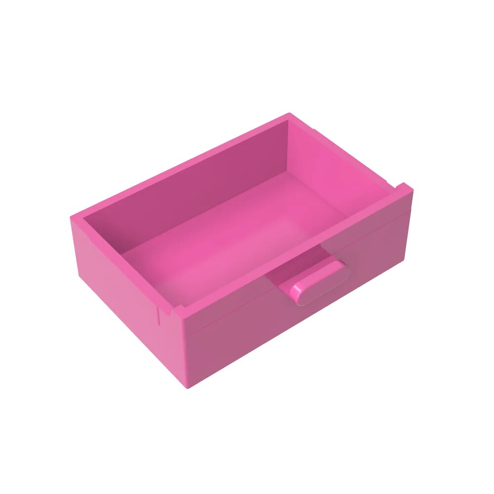 Контейнер для Lego Gobricks GDS-1301, розовый, 012