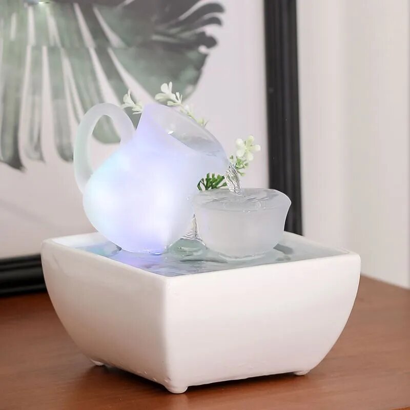 Настольный Фонтан для дома 15.5cm, Керамические и стеклянные материалы