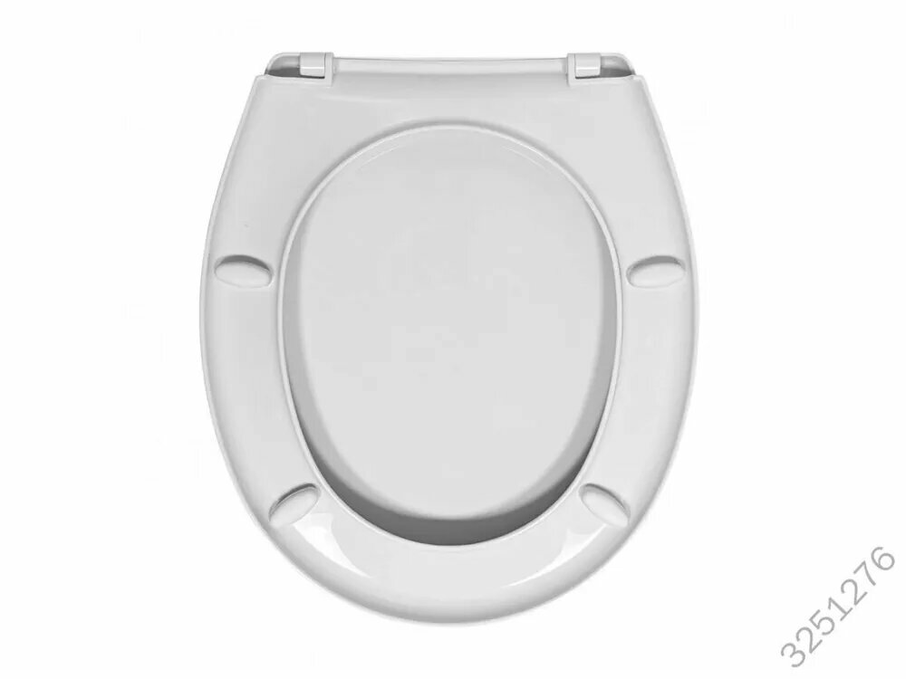 Сиденье для унитаза AV Engineering Standart Plus белое полипропиленовое с крышкой — фото 1