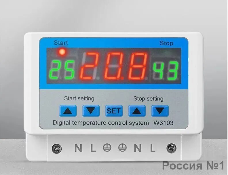 Терморегулятор/термостат до 6000Вт Для инфракрасного отопления, Для конвекторов, белый
