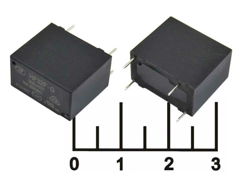 Реле =5V 10A/250V HF32F-G/005-HST
