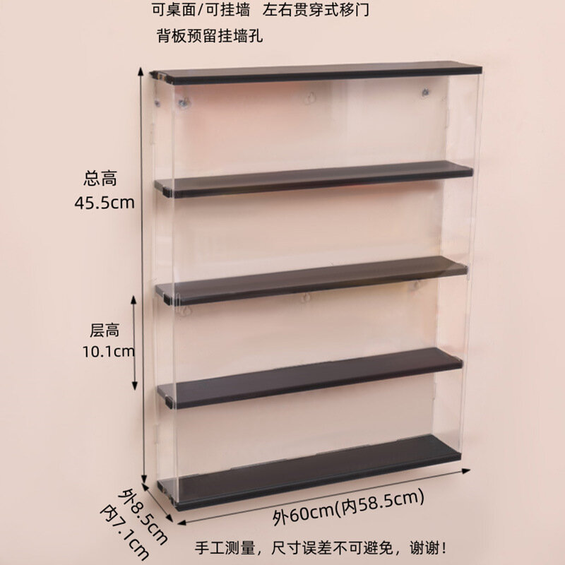 Настенный прозрачный ящик для хранения, витрина Pop Mart, акриловый ящик для демонстрации Molly.