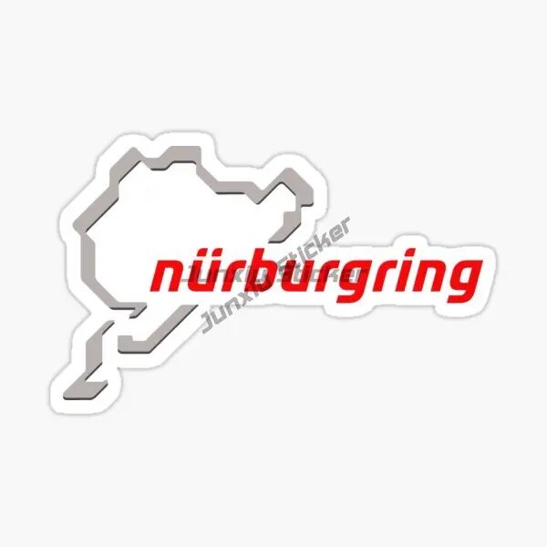Немецкая схема Нюрбургринга, креативная водонепроницаемая автомобильная наклейка Nurburgring, 15cm