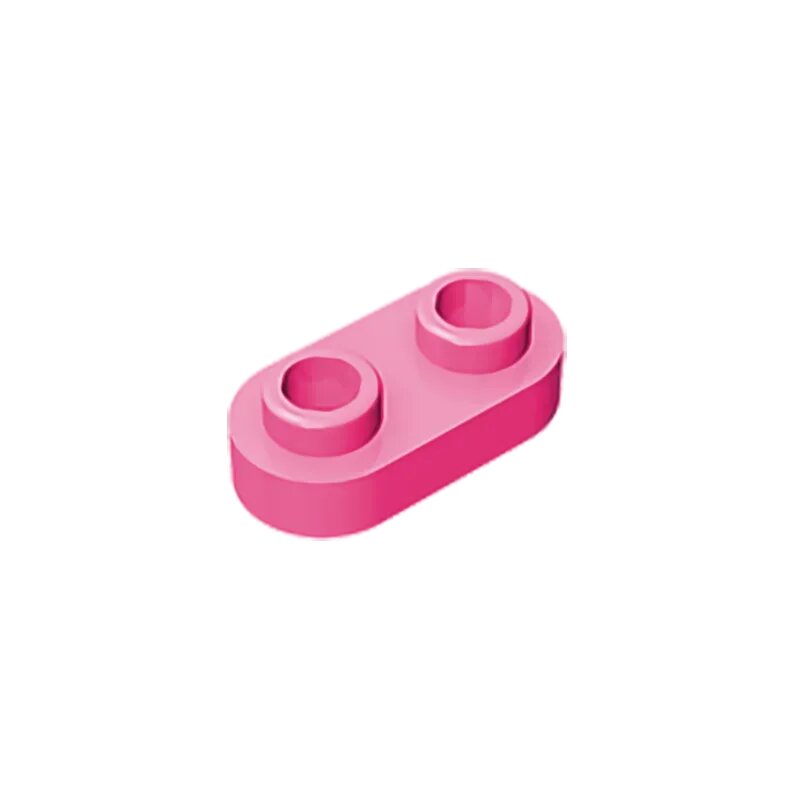 Строительный блок GOBRICKS 1x2 Розовый (012)