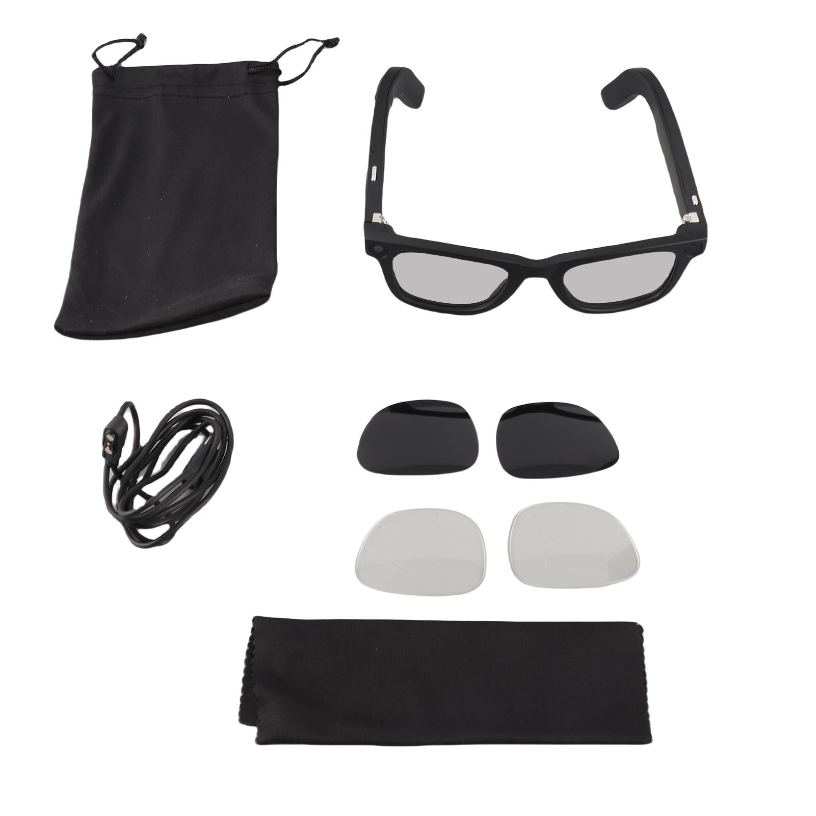 AI Смарт-Очки 8-Мегапиксельная HD-Камера Bluetooth Перевод Громкой Связи Воспроизведение Музыки EIS Anti Shake с Чатом GPT