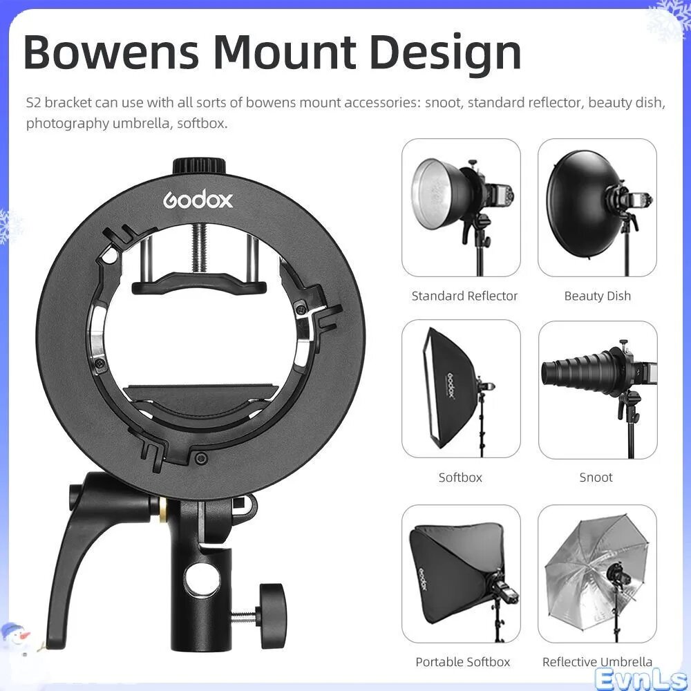 Godox S2 Speedlite Type S Bracket Bowens Mount Софтбокс для вспышки — фото 1