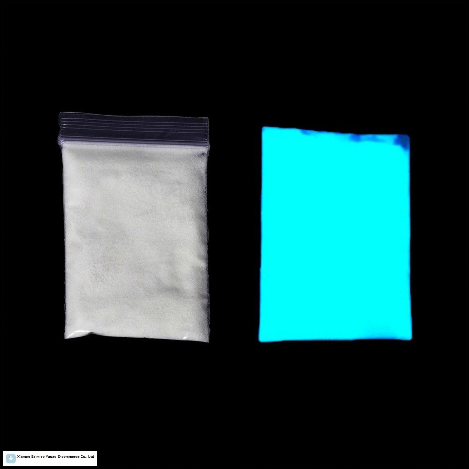 Люминофор порошок светящиеся в темноте светящийся 10 гр, цвет циан