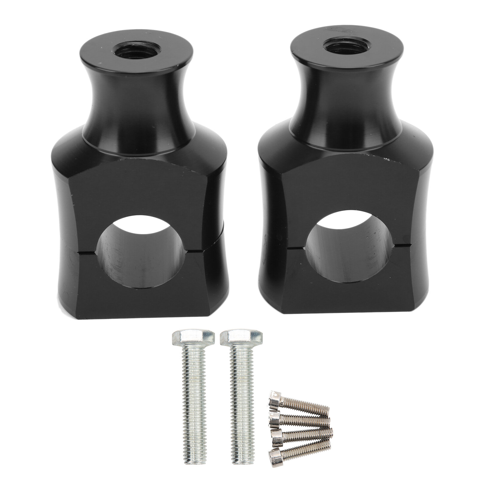 4 шт. Подъемники руля мотоцикла, крепежные хомуты из алюминиевого сплава, универсальные для модификации и замены, черные
