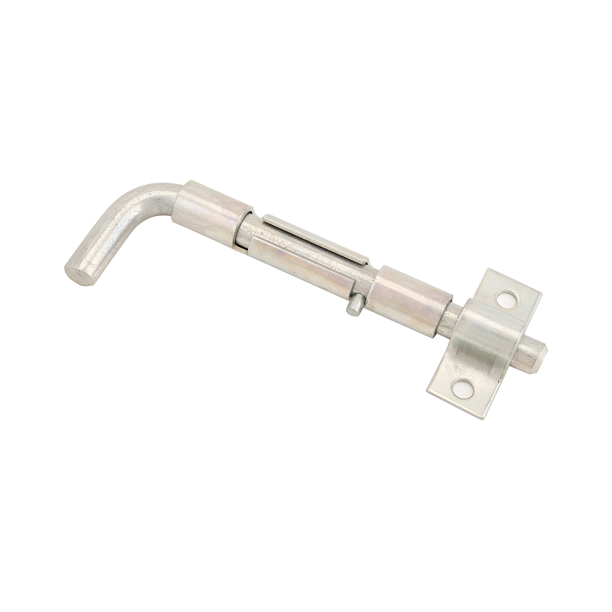 Засов дверной под сварку "Секрет" ЗД-08, 120 мм, серебристый