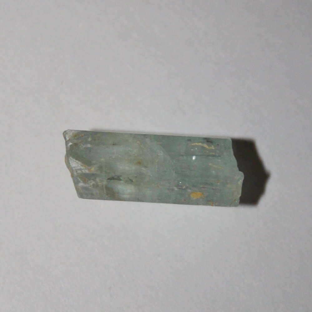 Кристалл сибирского аквамарина, голубого берилла, коллекционный образец, 17х8х5 мм, "True Stones"