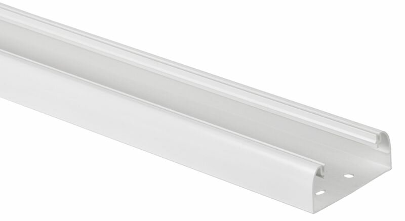 Кабель-канал 80х35 L2000 пластик без крышки бел. ИЭК Leg 010411