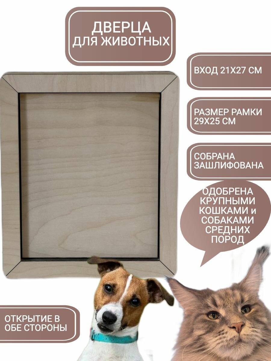 Дверка для кошек и собак, дверь для животных, 21х27 см