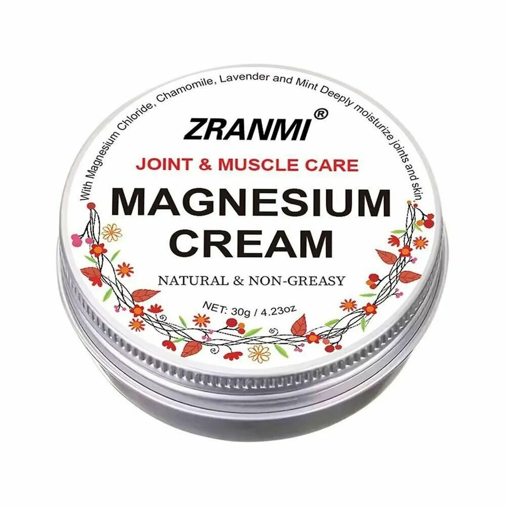 30 г успокаивающего крема с магнием для тела, для снятия дискомфорта в запястьях и коленных суставах, массажный крем