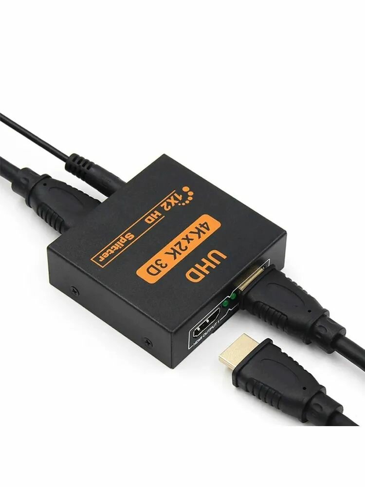 HDMI разветвитель сплиттер делитель на 2 ver 1.4 3D 4K