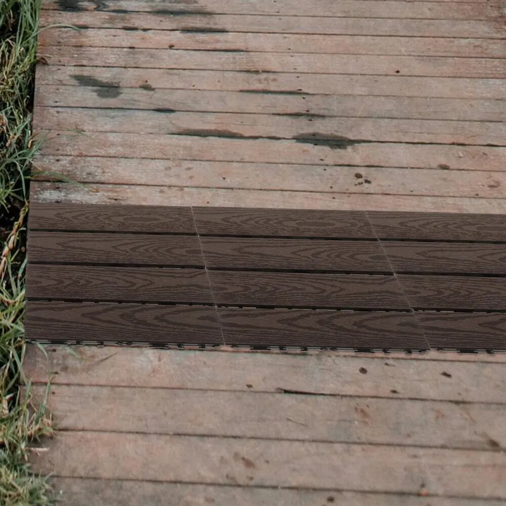 1 Набор Интерлокирующих Плиток, Для Балкона И Дачного Участка