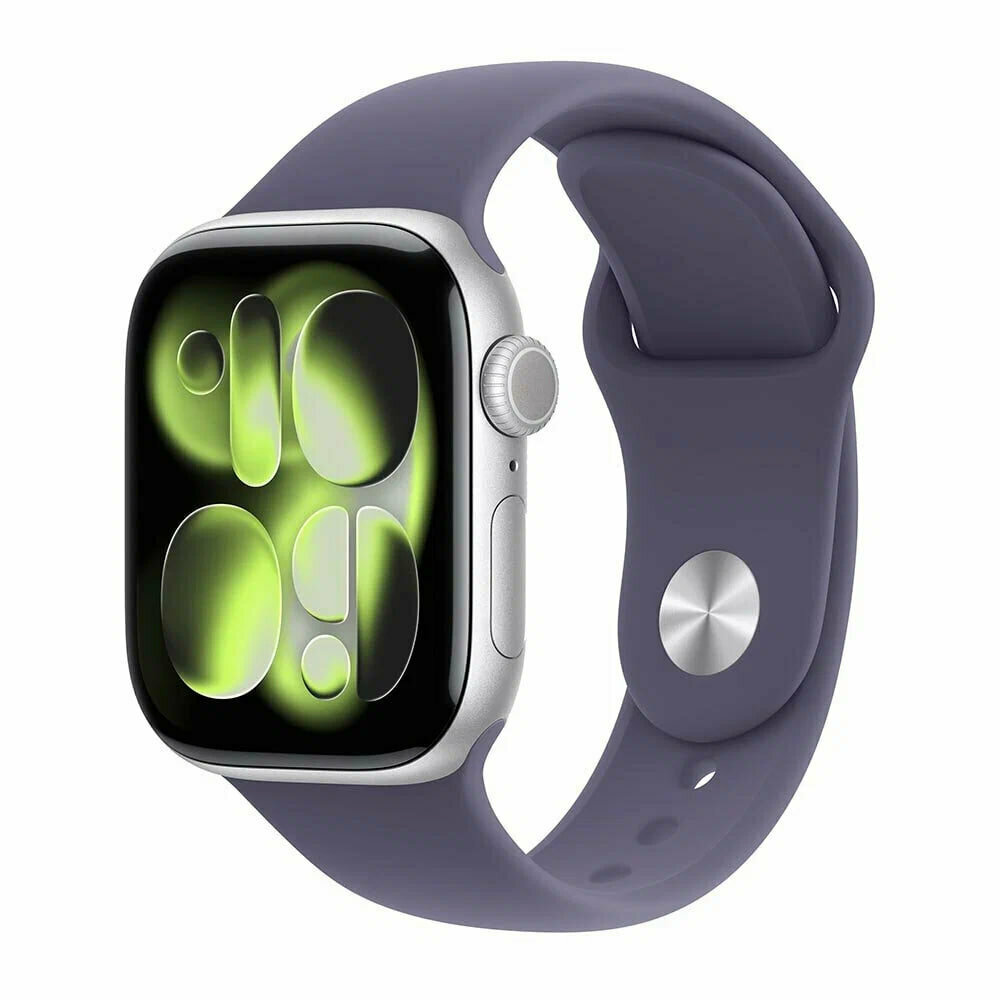 Умные часы Apple Watch Series 11 GPS 42 мм Silver Aluminium Case with Purple Fog Sport Band, размер ремешка M/L