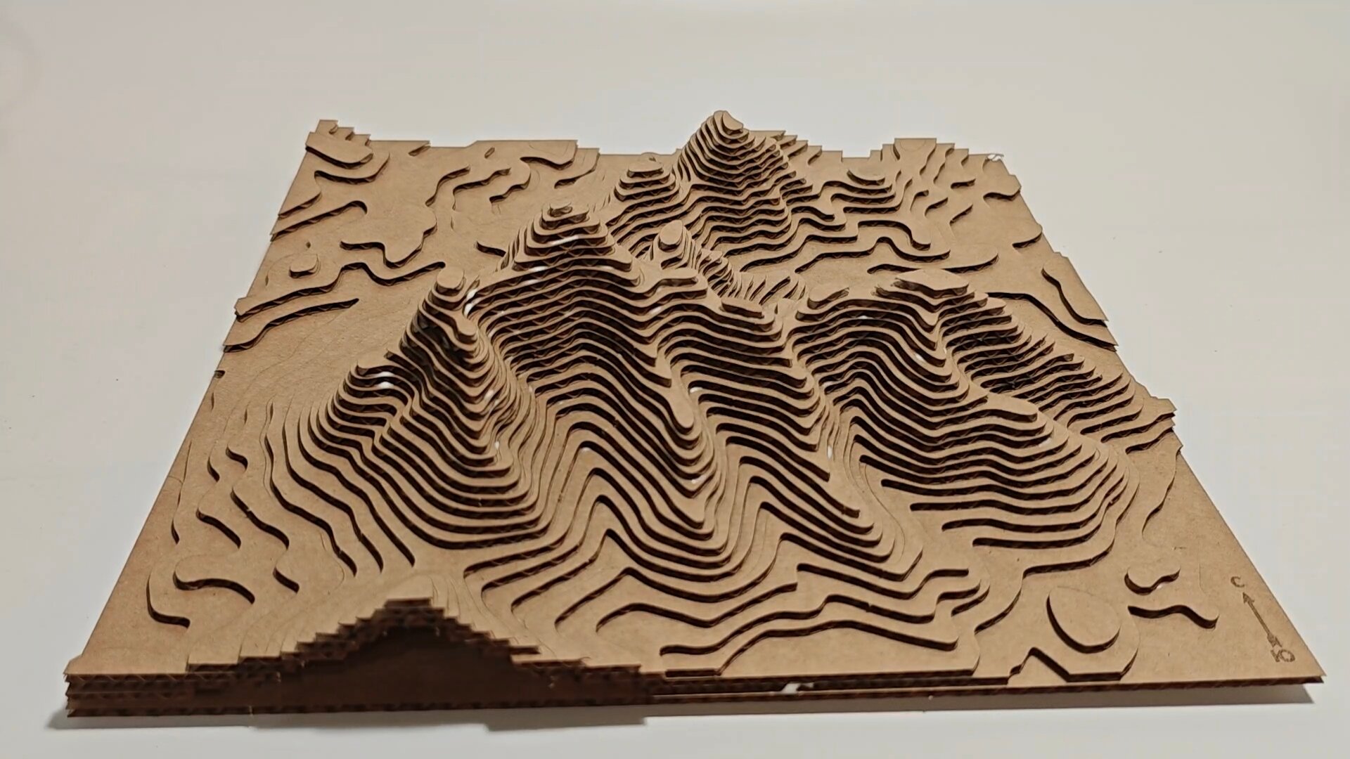 Конструктор 3D объёмная модель горы Конжаковский Камень Конжак масштаб 1: