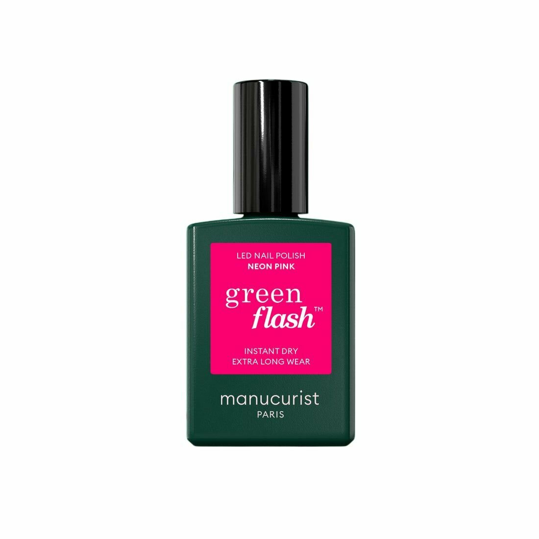 Manucurist Лак для ногтей Green Flash LED, 15 мл - оттенок Neon Pink