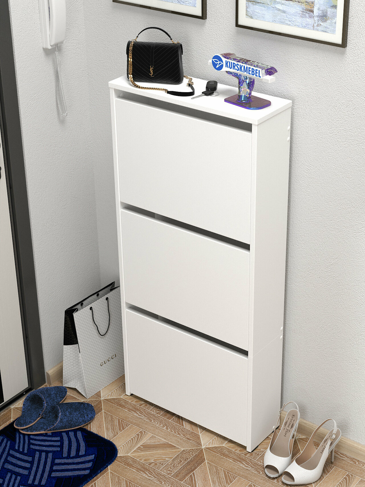 Обувница №27 узкая закрытая