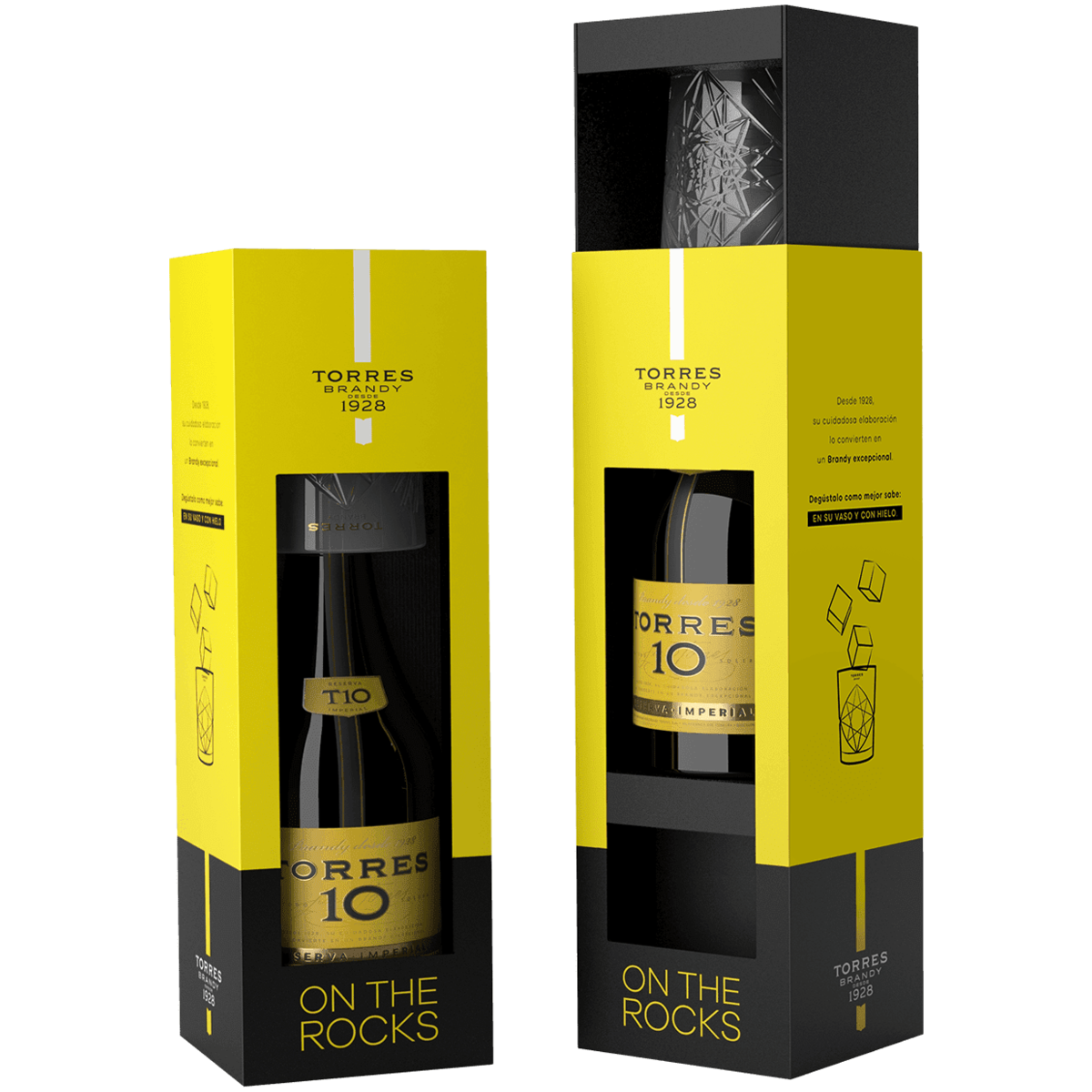 Бренди Torres 10 Gran Reserva 0,7 л в подарочной упаковке + стакан сверху