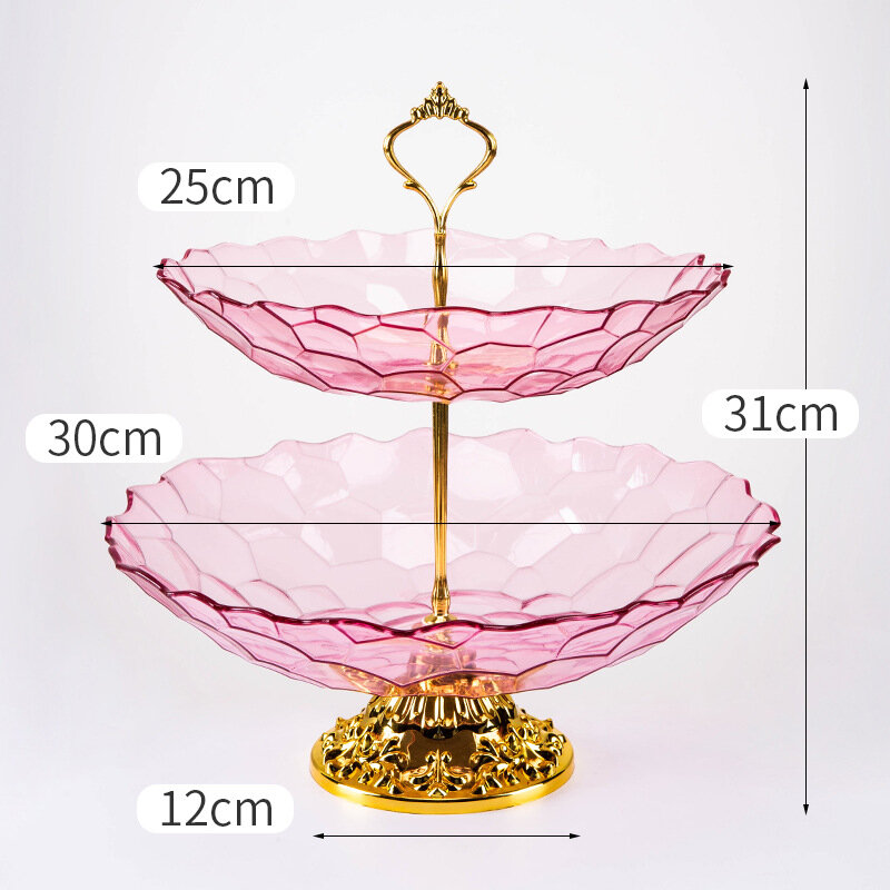 Многоярусная подставка в европейском стиле для гостиной, подставка для фруктов, современная и стильная тарелка для сухофруктов, фруктовница, корзина для фруктов.